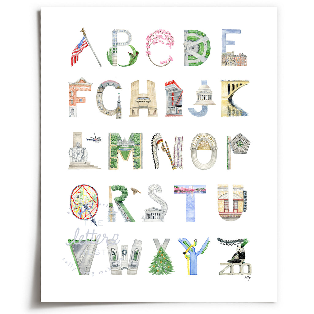 Washington, D.C. Alphabet – The Letter Nest