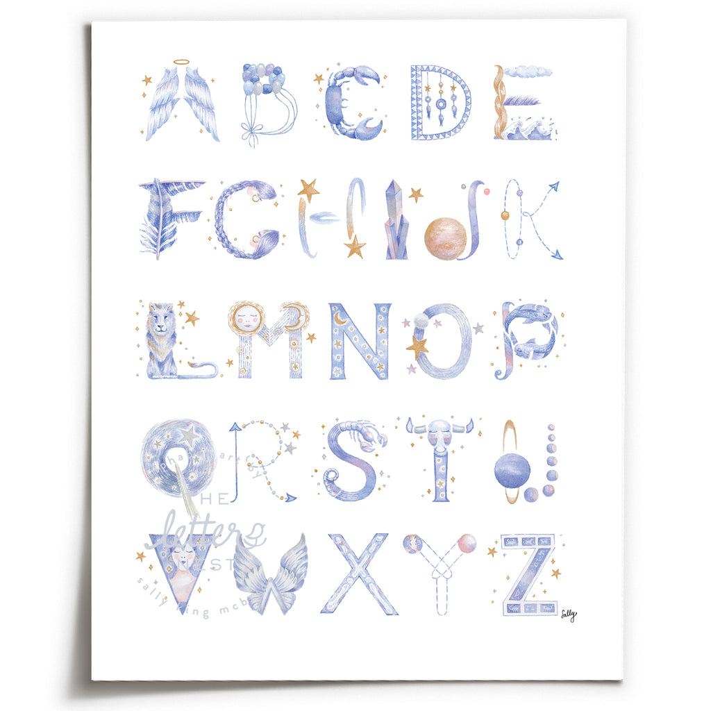 Astrology Alphabet Print – The Letter Nest